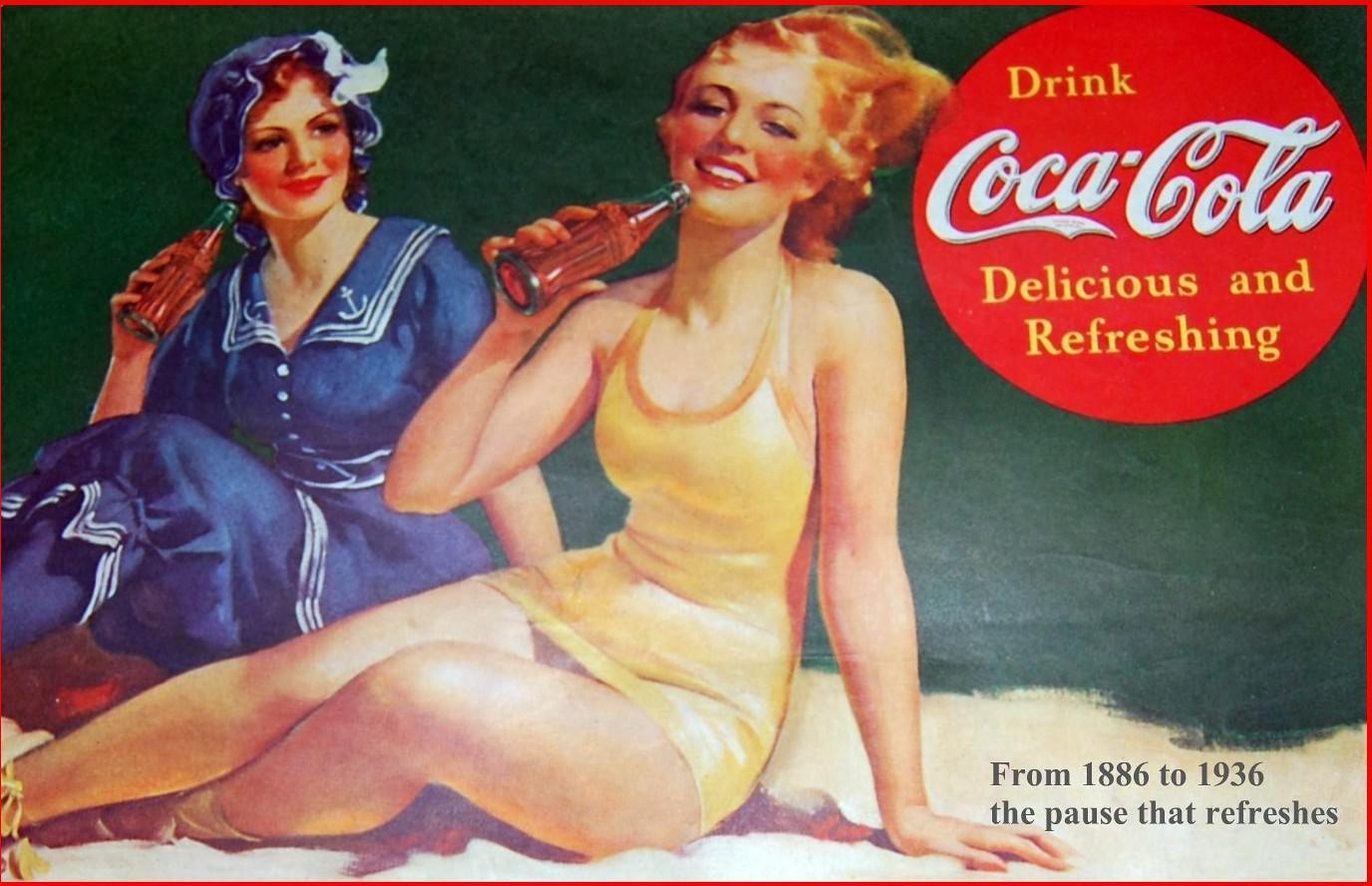 Coca Cola & Swimsuits. 1936. | Scrolller