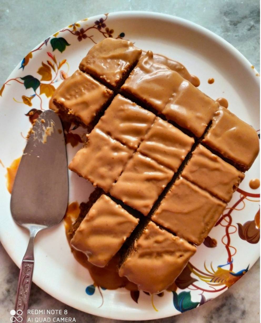 Coconut chai cake with chai custard 😋😋😋 | Scrolller