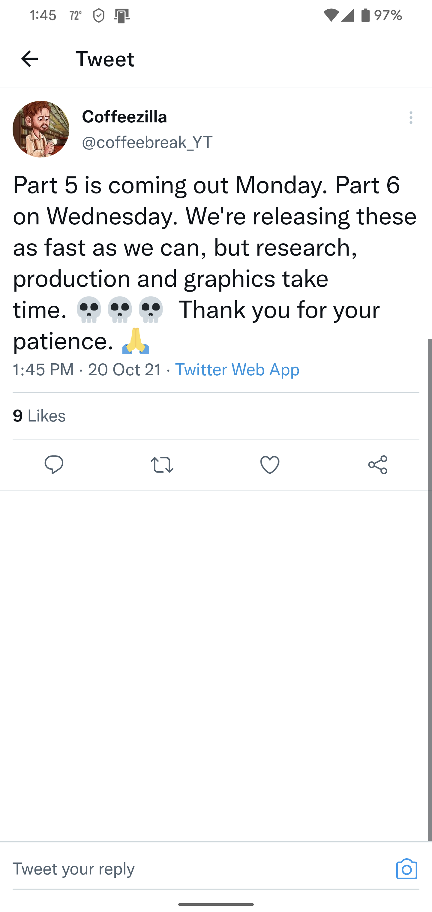 Coffeezilla part 5 not coming out until Monday 😔 | Scrolller