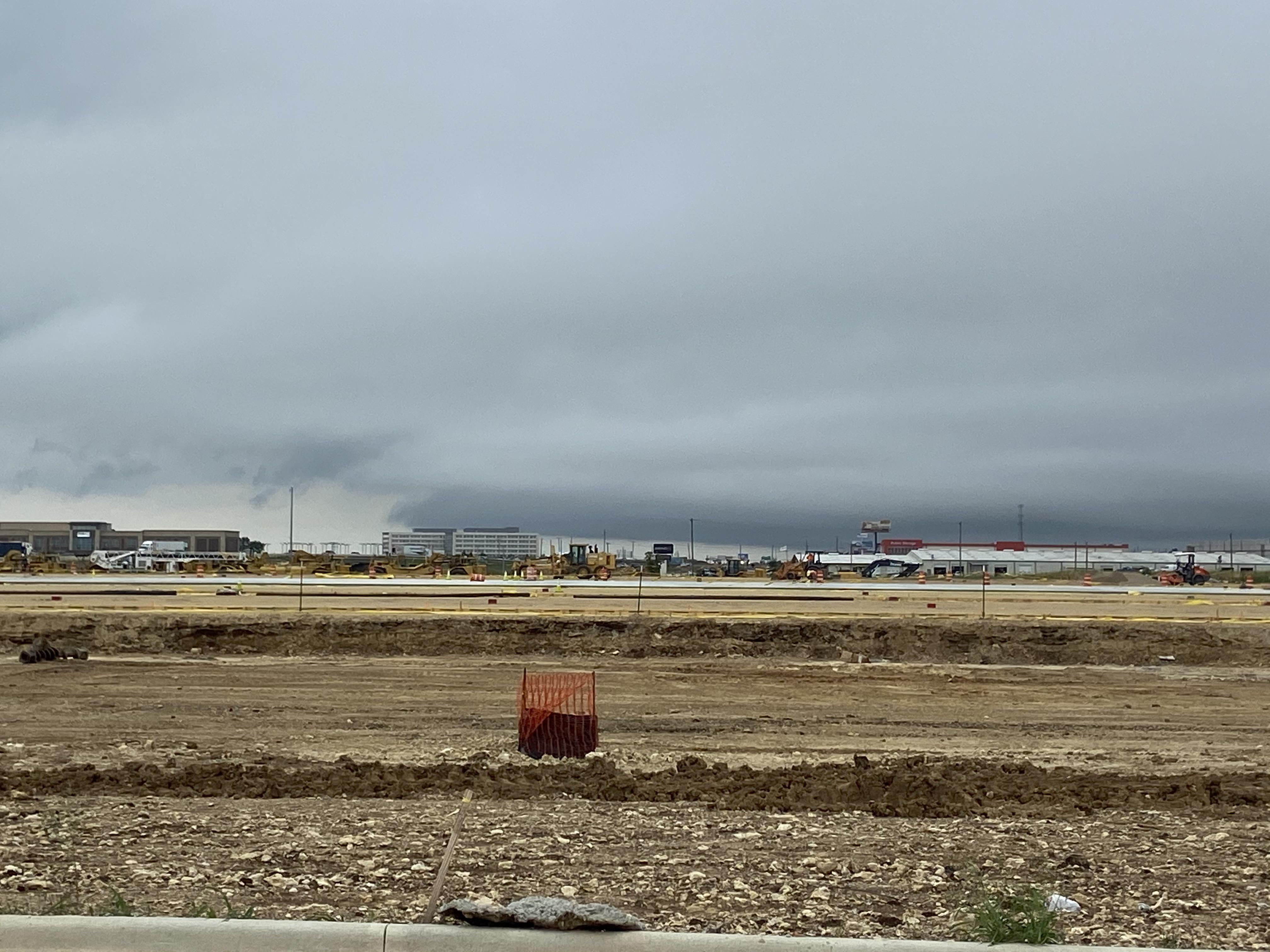 Cold Front pushing through the job site! C’mon cool weather... | Scrolller