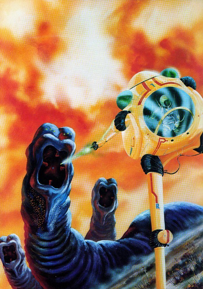 Colin Hay, Colonist Stilter attacking a giant worm | Scrolller