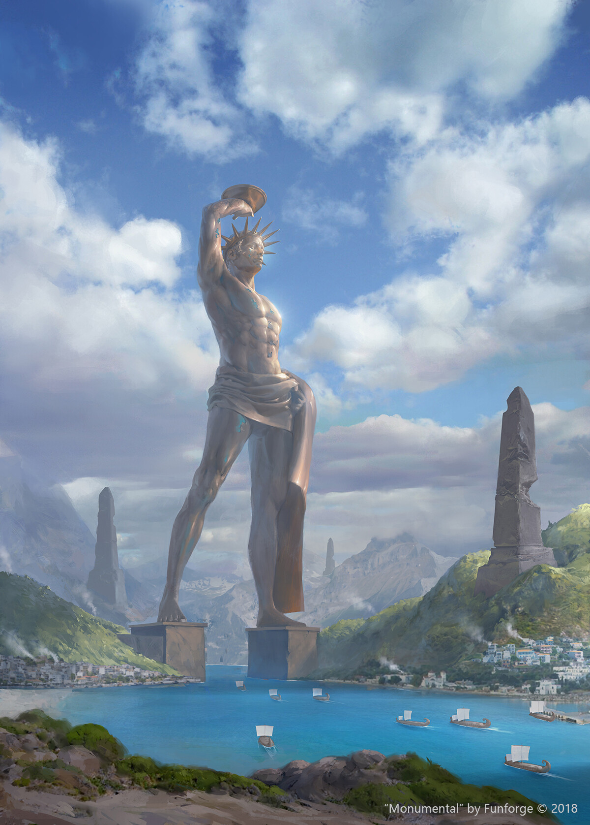 Colossus of Rhodes by Leo Av | Scrolller