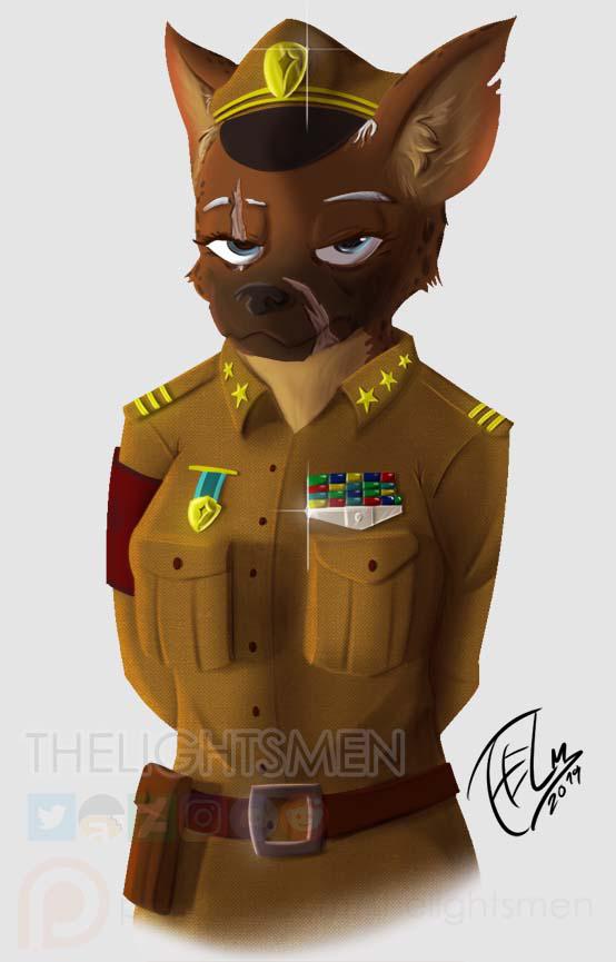 [Commission] Veteran hyena - bust | Scrolller