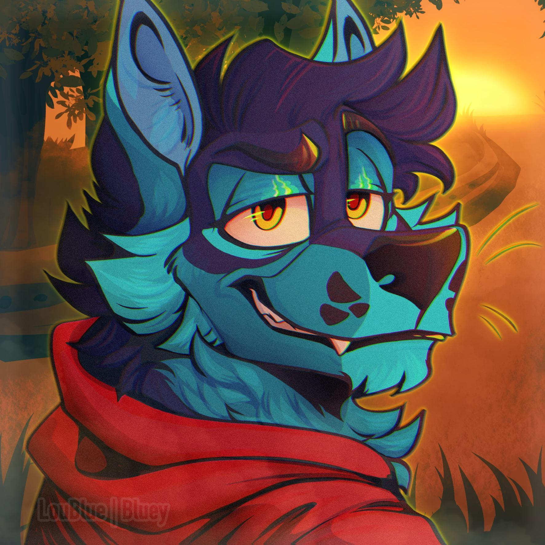 Commissioned the first piece of art in over a year for my proper fursona! Art by @_LouieBlues_ ...
