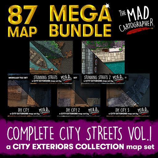 Complete City Streets Vol 01 | 87 Urban Maps | Scrolller