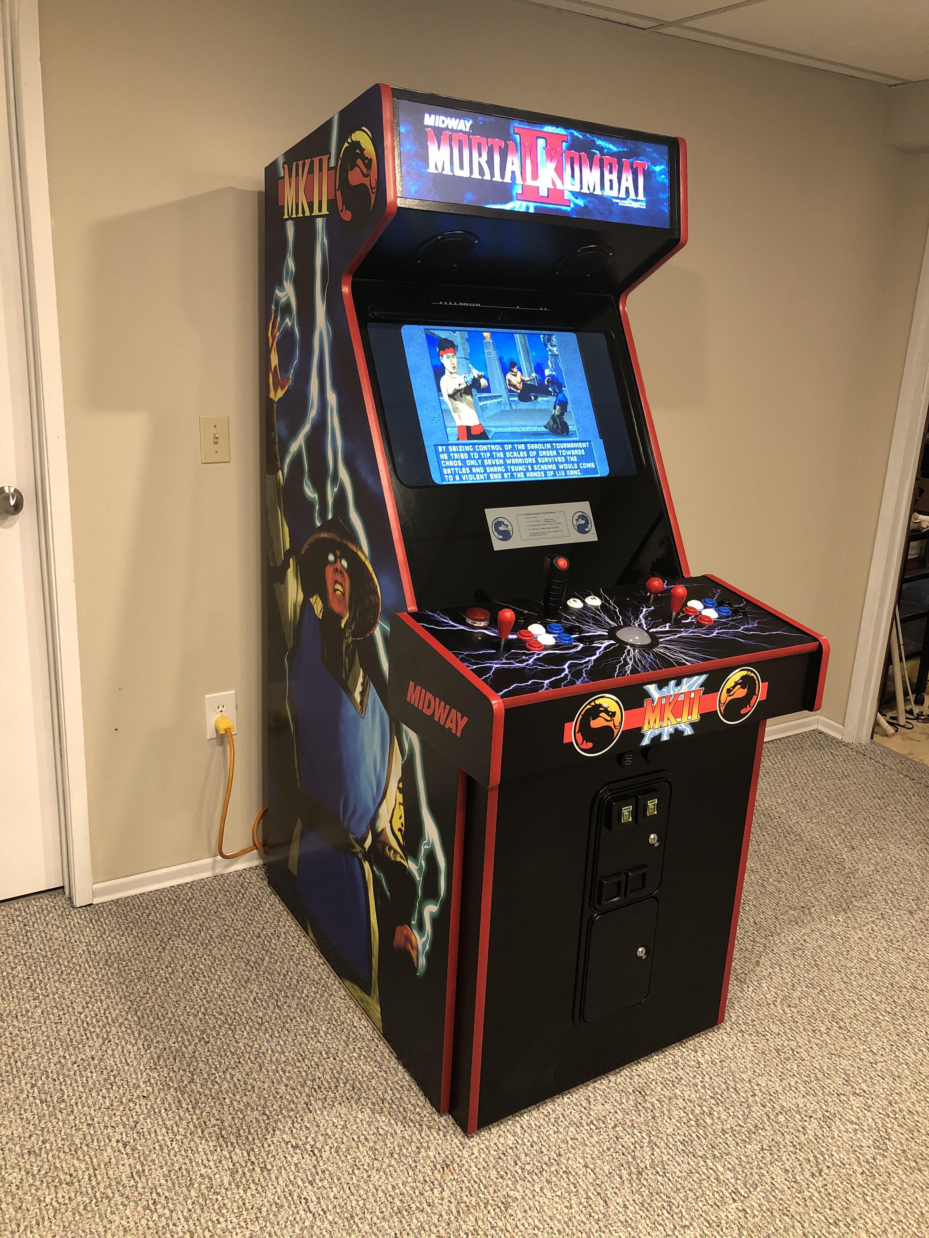Completed MK2 MAME arcade cabinet. | Scrolller