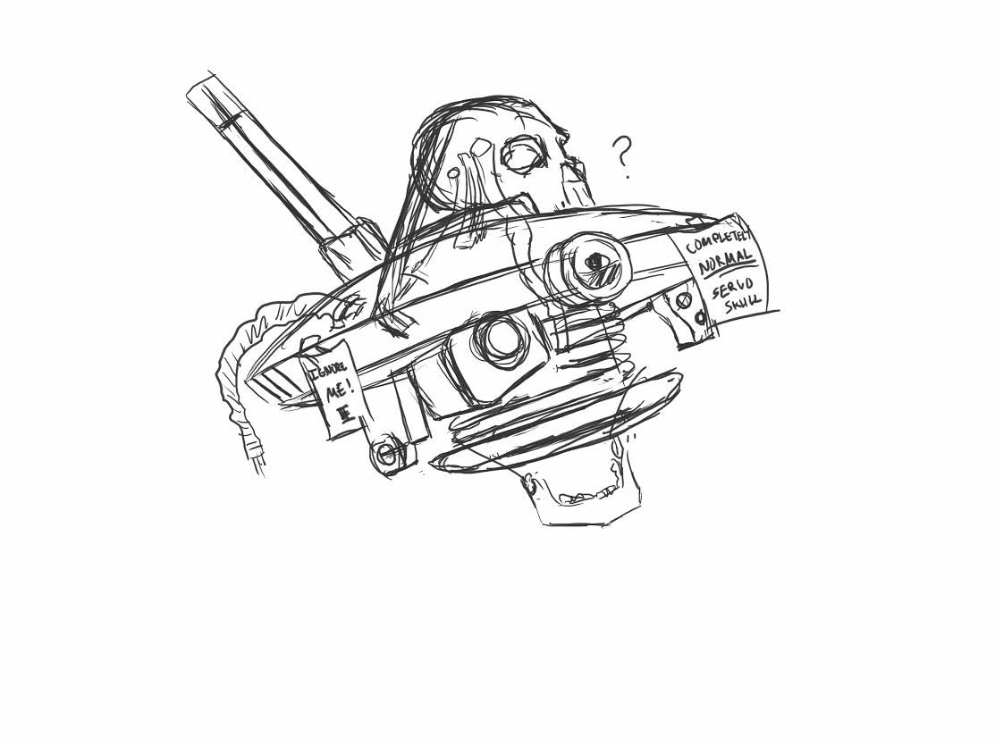 Completely Normal Servo-Skull by Intentionally Anonymous | Scrolller