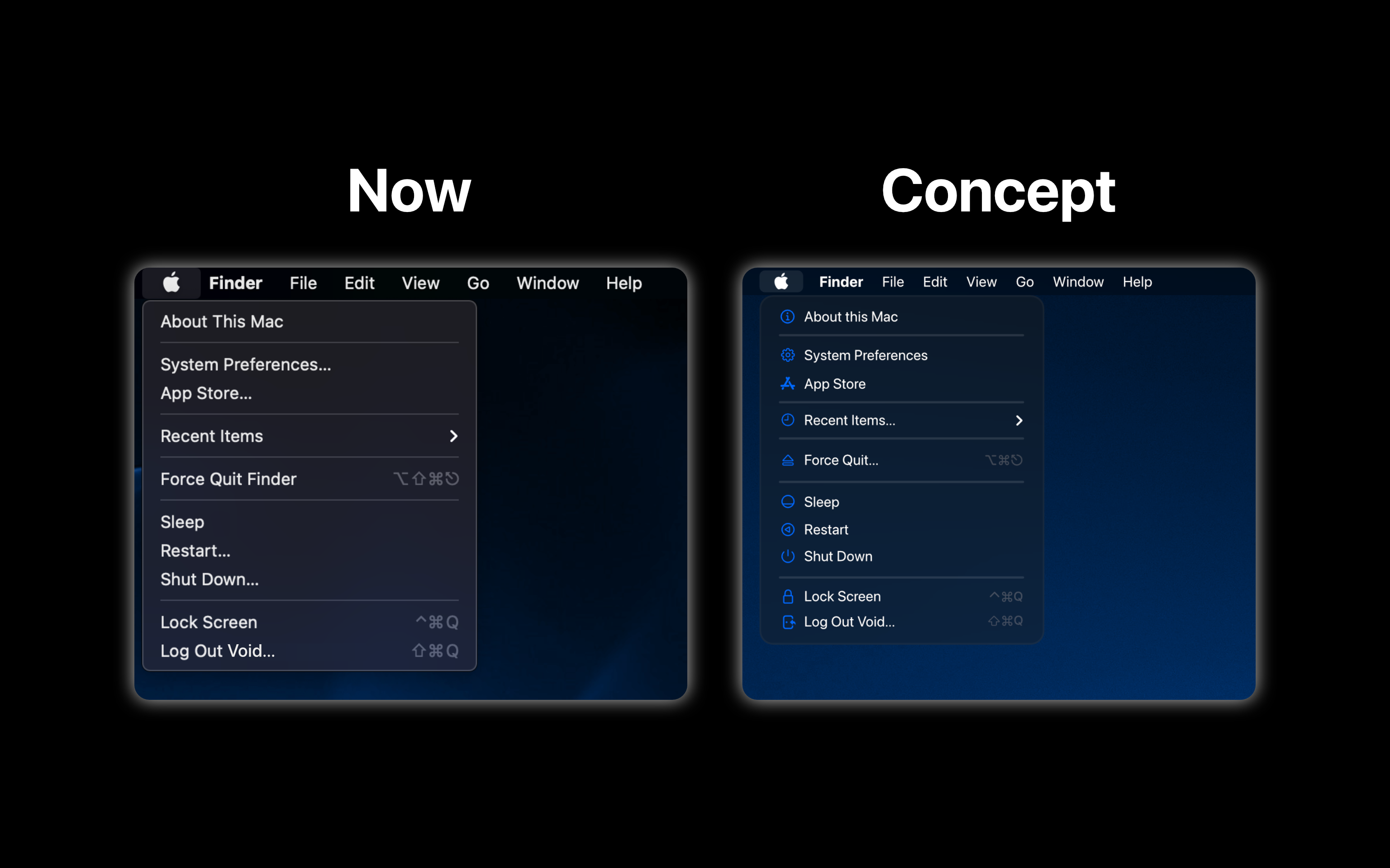 (Concept) Better Apple/System Menu | Scrolller