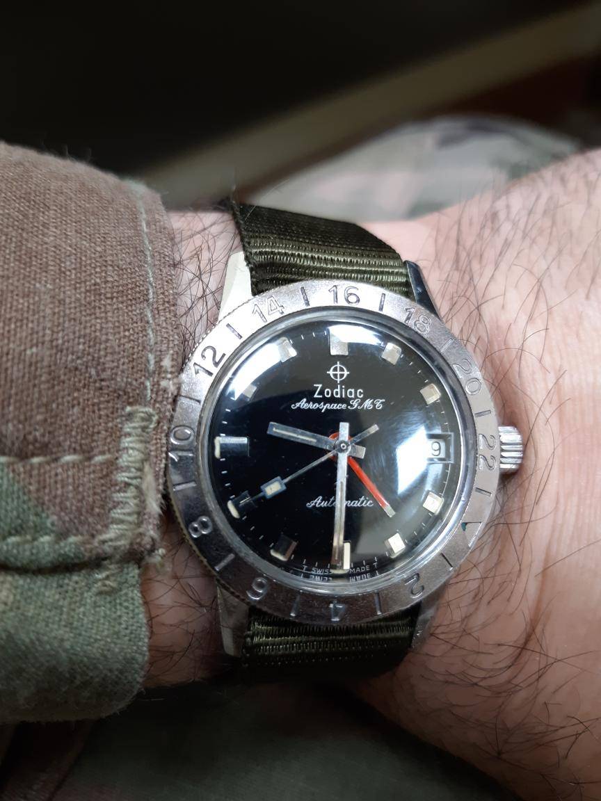 Connection to home [Vintage Zodiac Aerospace GMT Gen 3] | Scrolller
