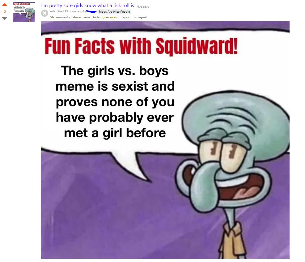 "controversial" on meme subreddits | Scrolller