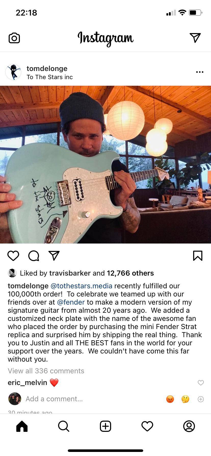 Cool gesture from Tom | Scrolller