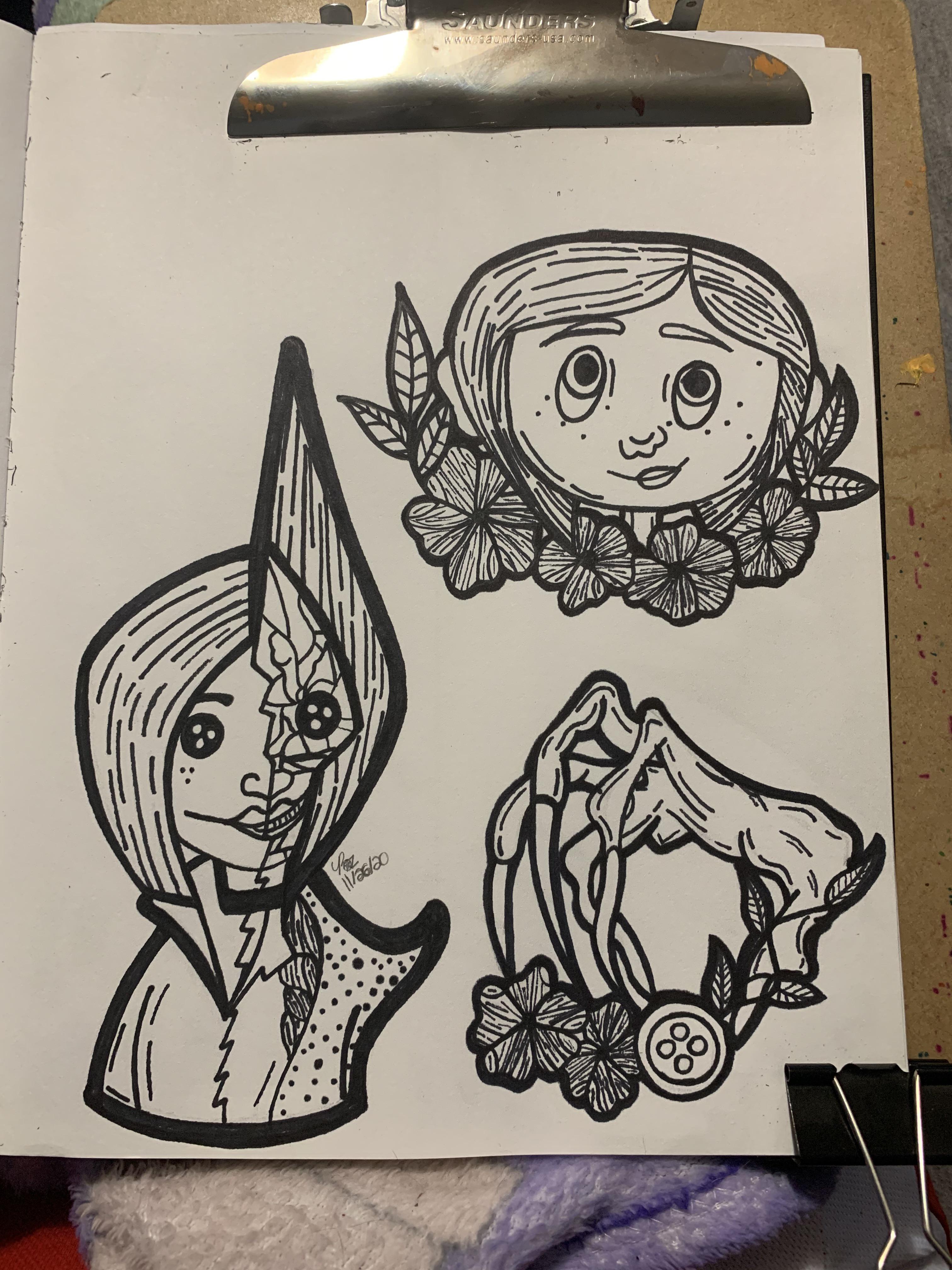 Coraline Doodles | Scrolller