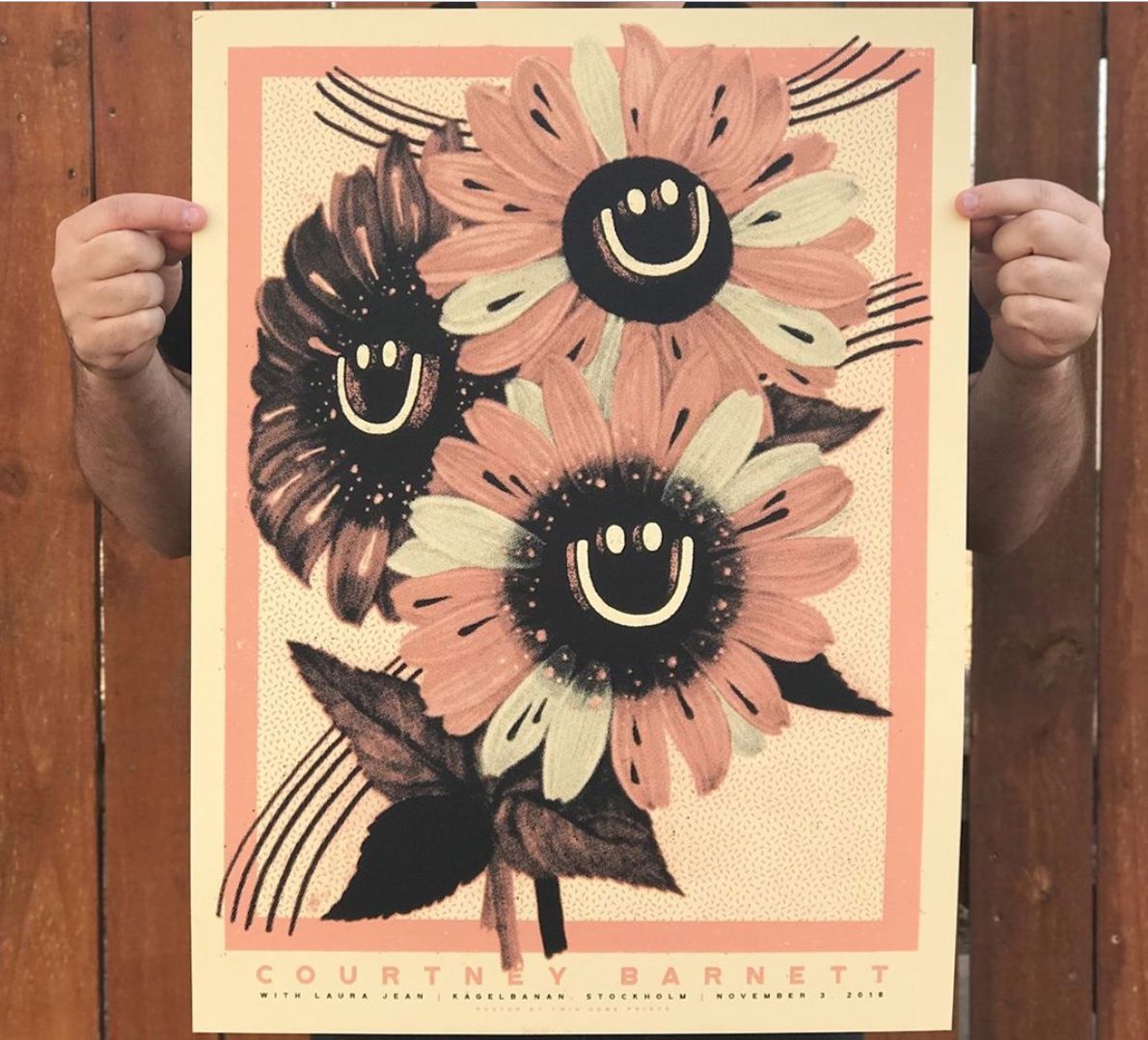 Courtney Barnett Gig Poster | Scrolller