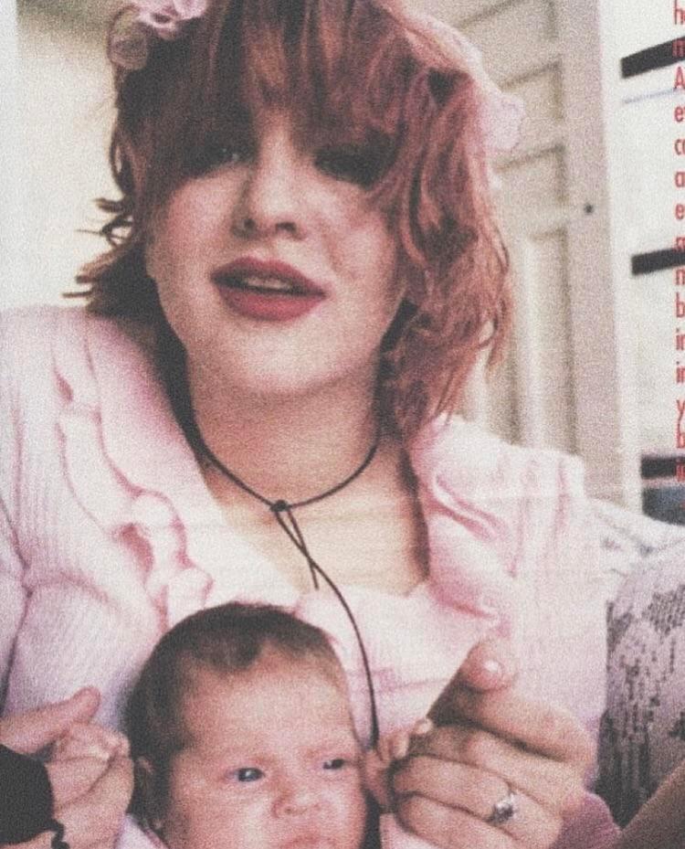 Courtney Love with baby Bean~ circa 1992 | Scrolller