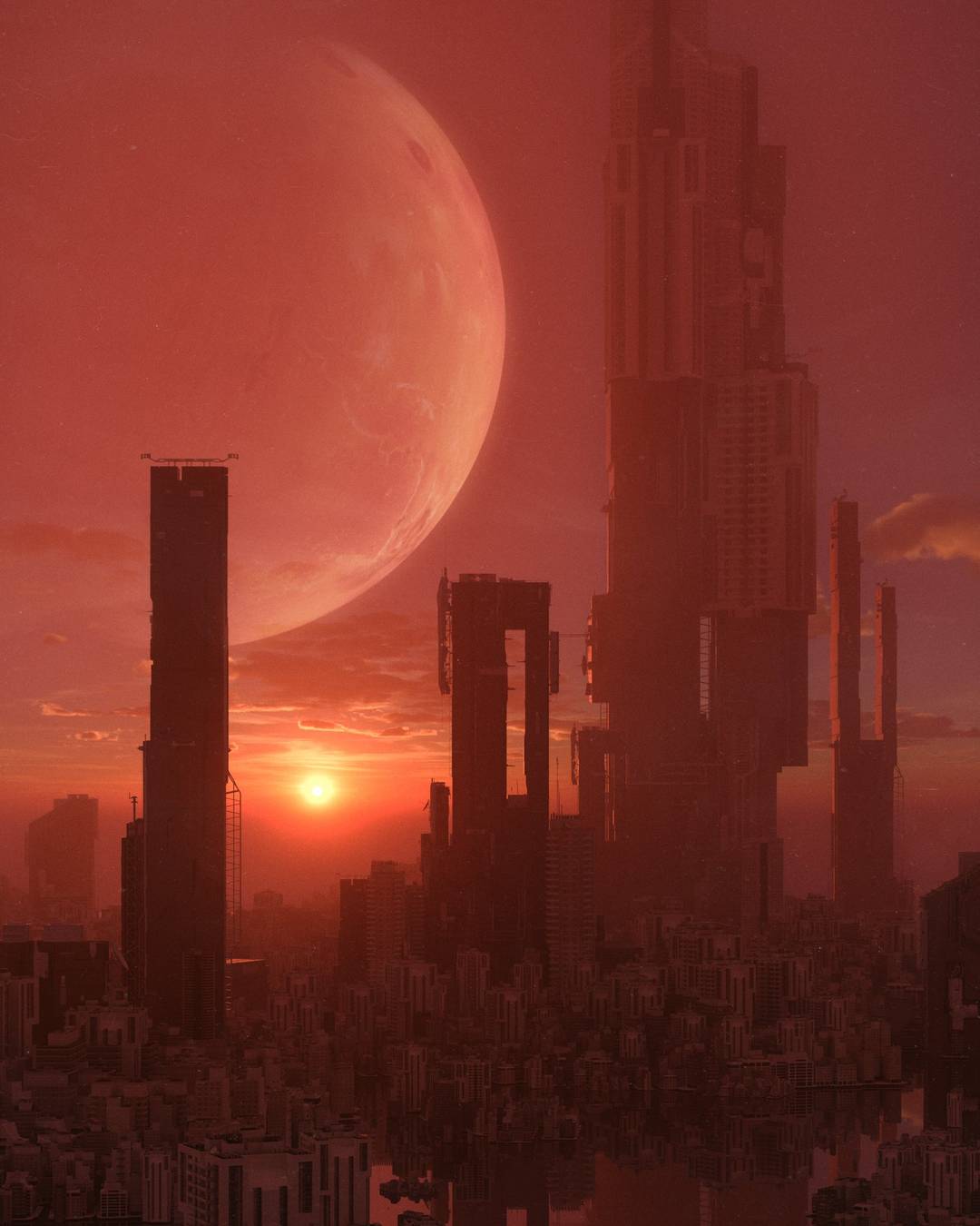 “CRIMSON SMOG” by Beeple [1638×2048] | Scrolller