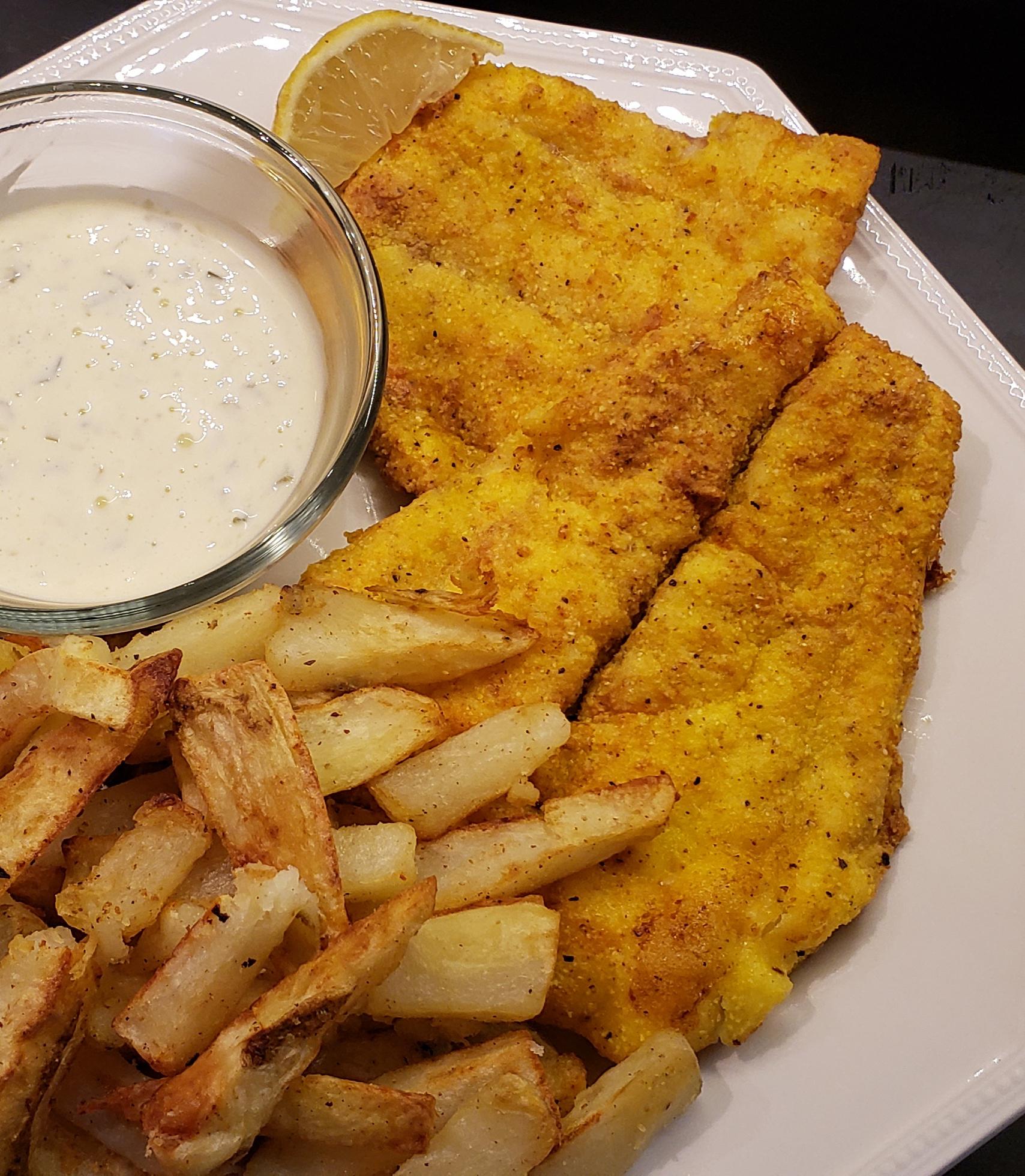 CRISPY FISH N CHIPS | Scrolller