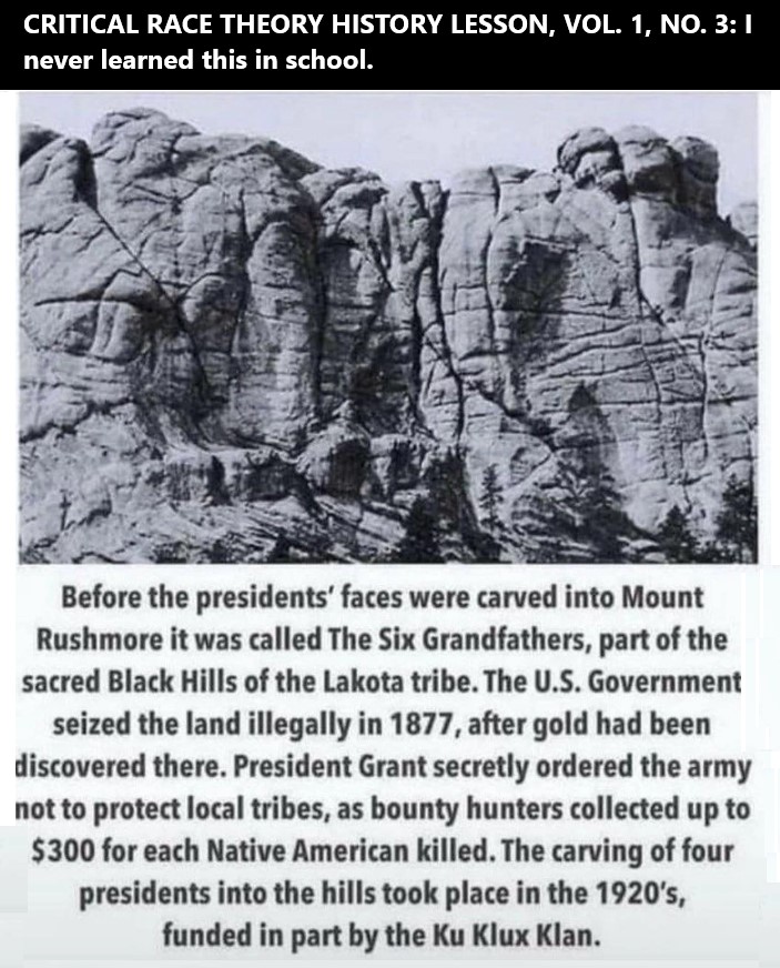 CRITICAL RACE THEORY HISTORY LESSON, VOL. 1, NO. 3: I never learned ...