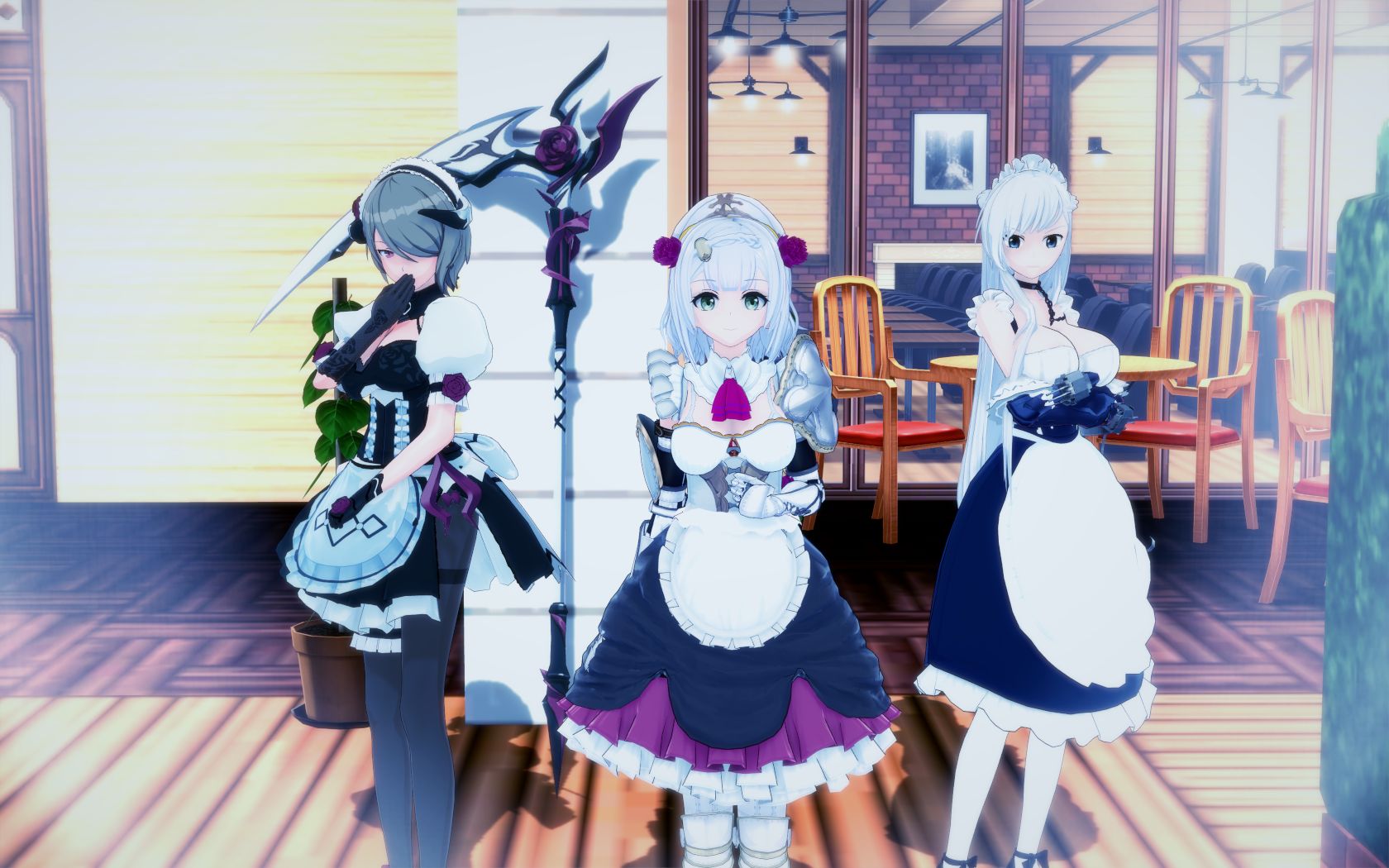 Crossover Meido [Rita ft. Noelle & Belfast] | Scrolller