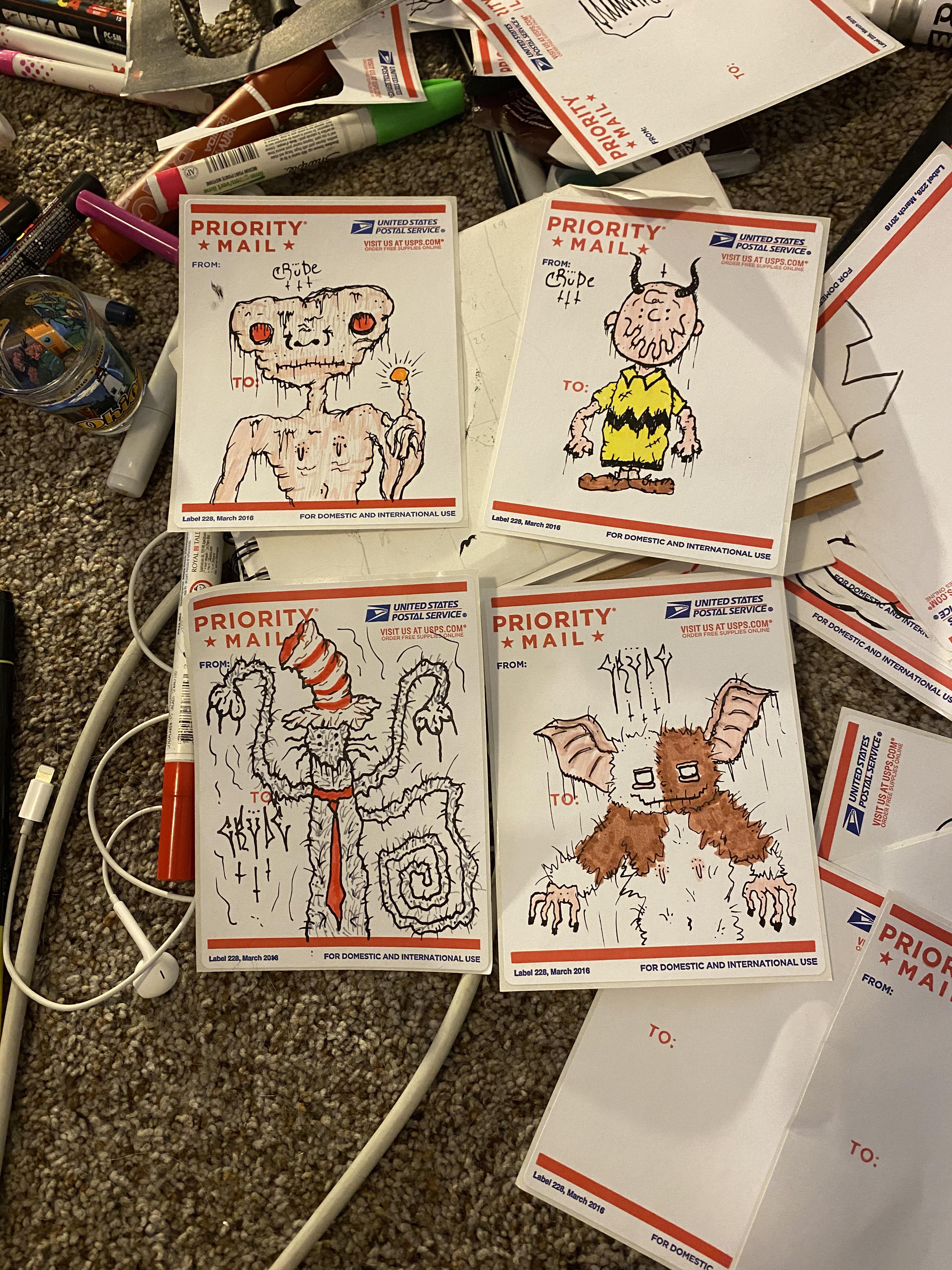 Crude ET, Charlie Brown, Cat in the Hat, and Gremlin | Scrolller