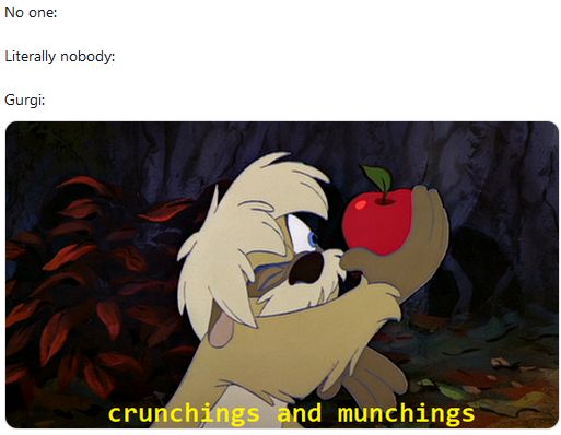 "cRunChINgS aNd MuNcHInGs" | Scrolller