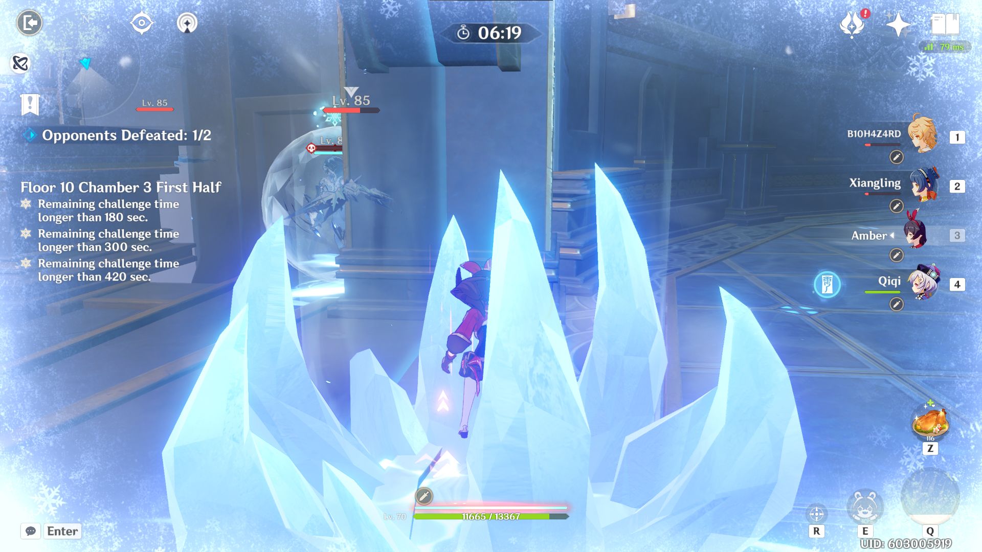 Cryo Cicin Mage teleports behind the wall in the Spiral Abyss | Scrolller