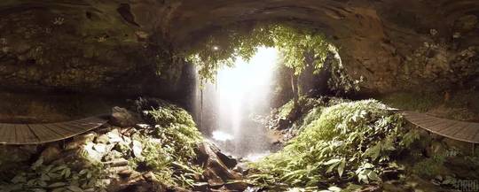 Crystal Shower Falls [360 panorama] | Scrolller