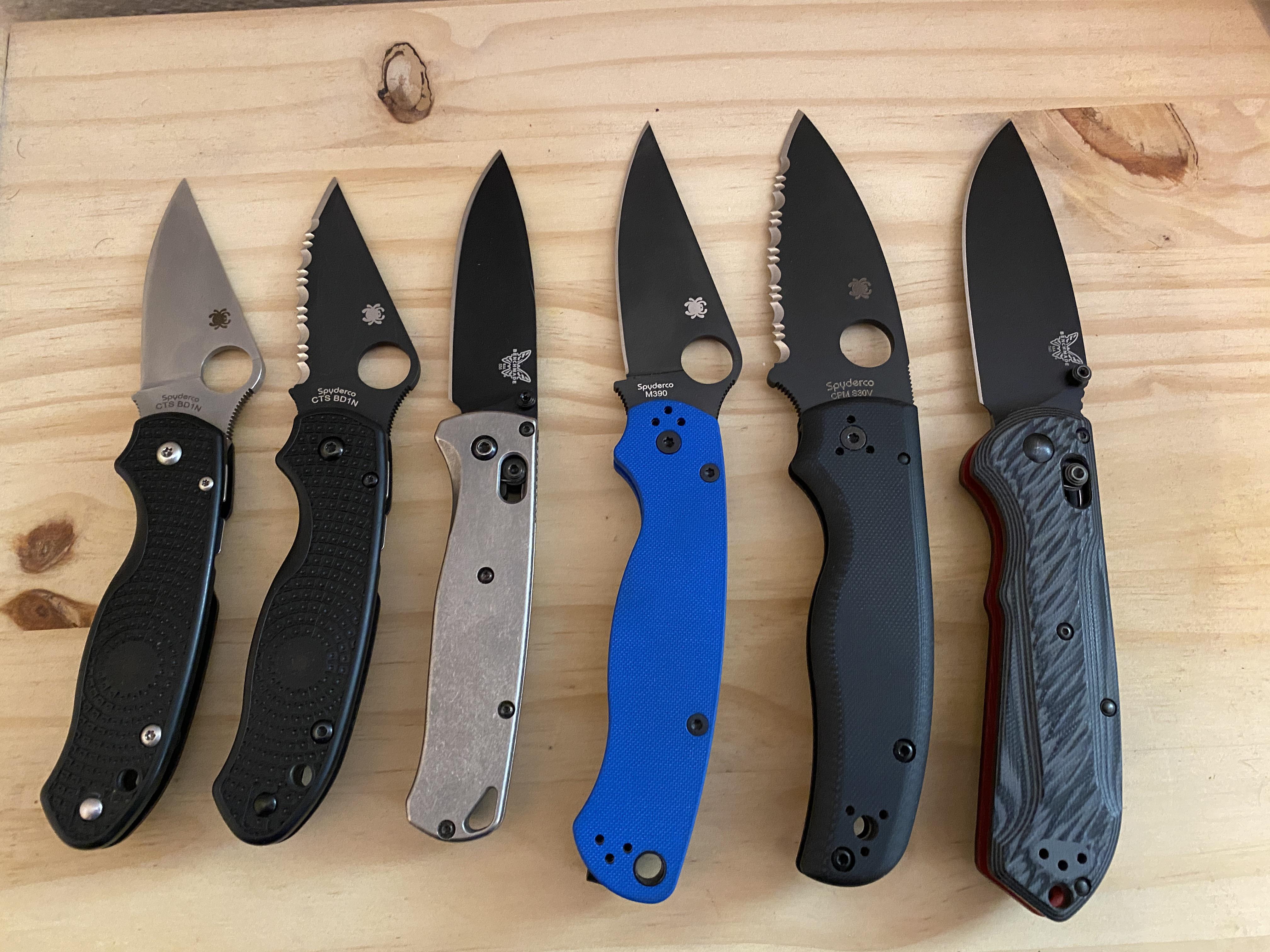 Current EDC knife rotation | Scrolller