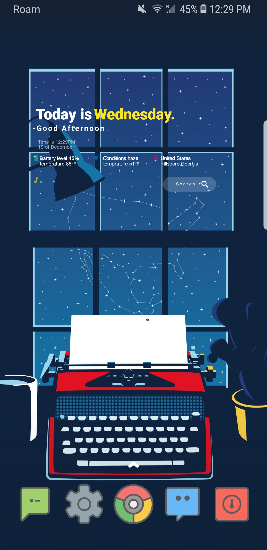 Current home screen, using Hyperion. | Scrolller
