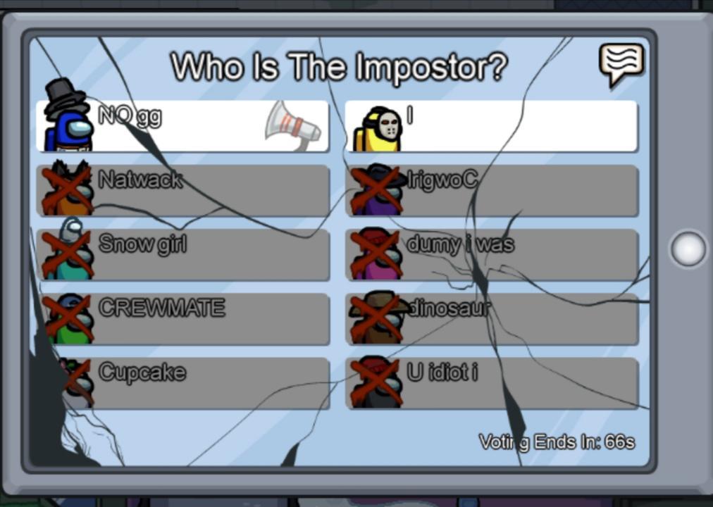 Cursed among us lobby, both of those people are impostors | Scrolller