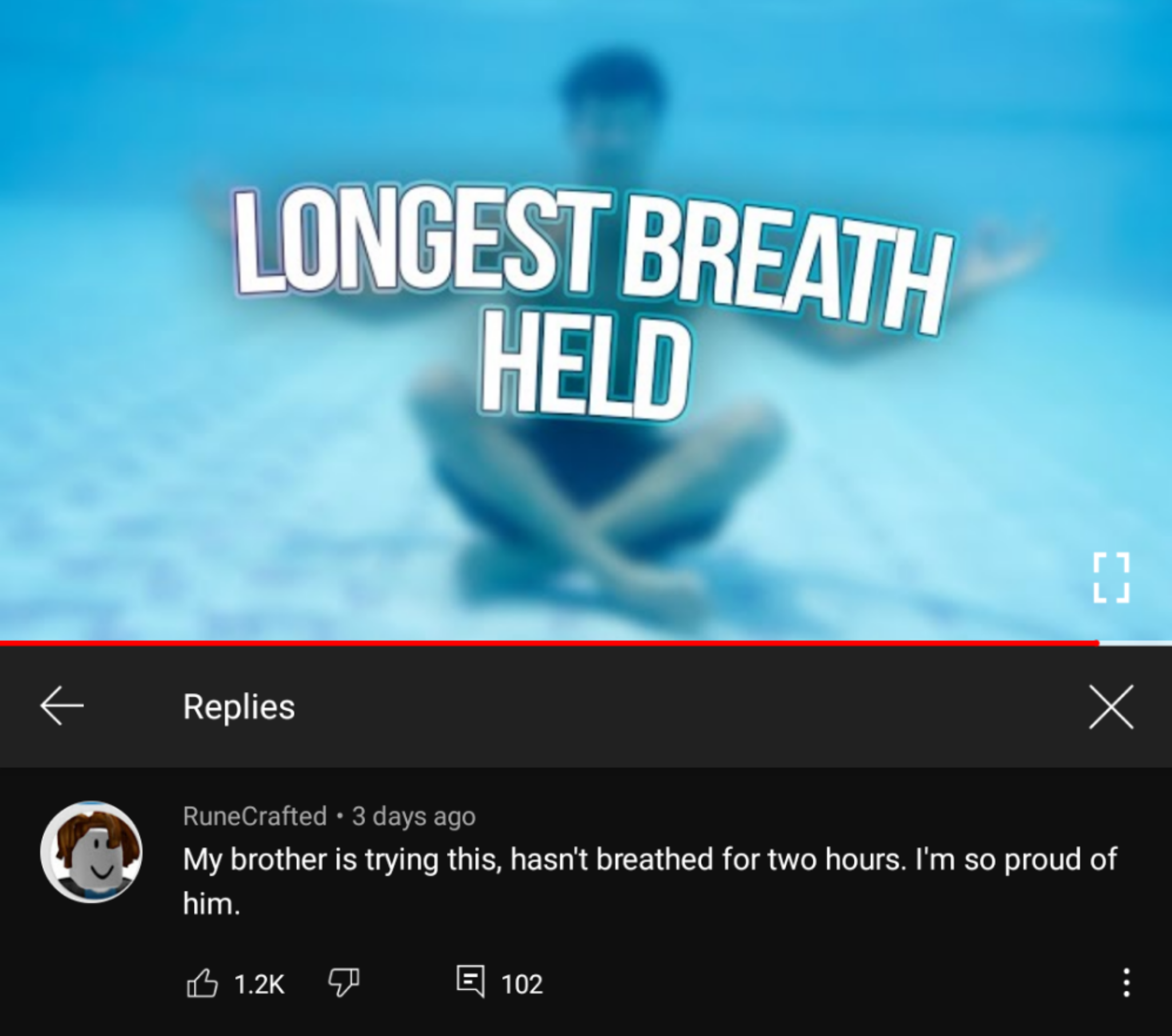 Cursed breath hold | Scrolller