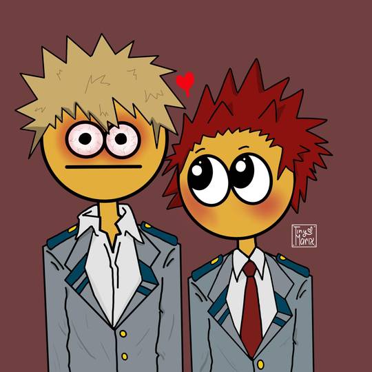 Cursed emojis but it’s Kiribaku | Scrolller