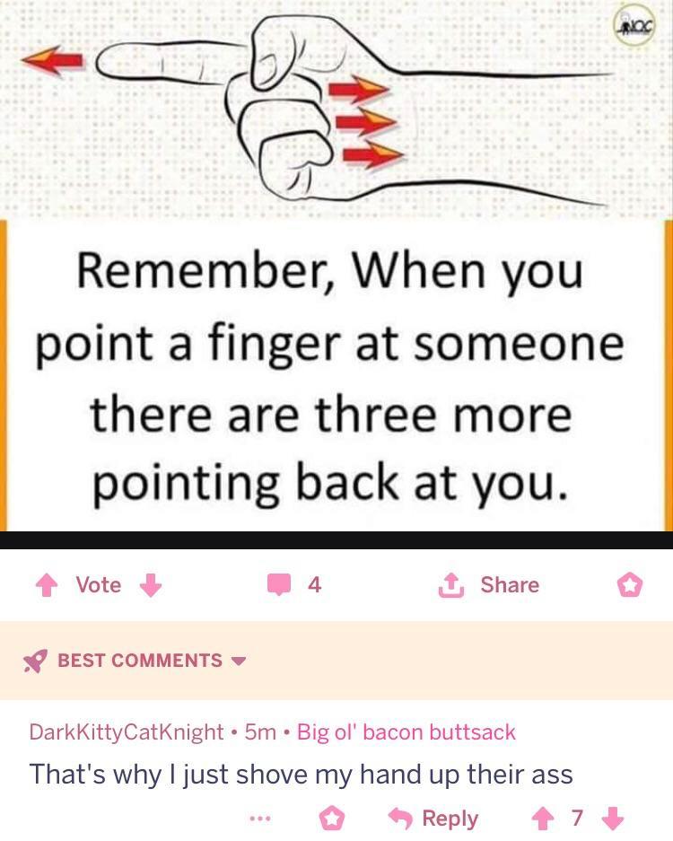 Cursed finger pointing | Scrolller