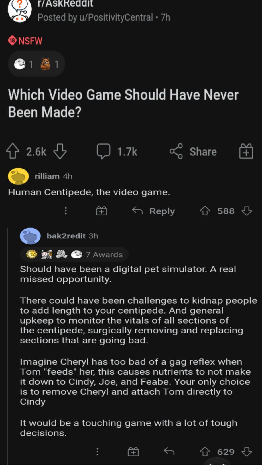 Cursed_human centipede | Scrolller