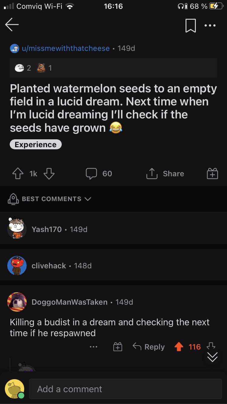 Cursed lucid dream | Scrolller