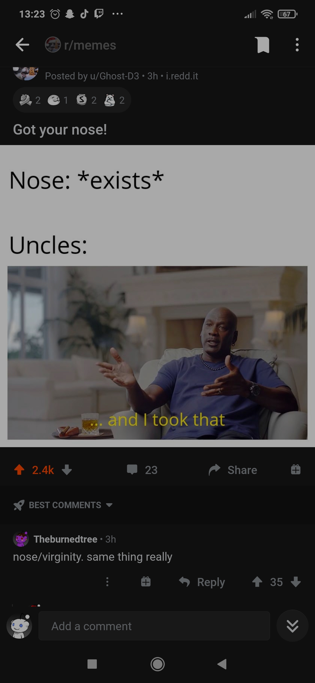 cursed nose | Scrolller