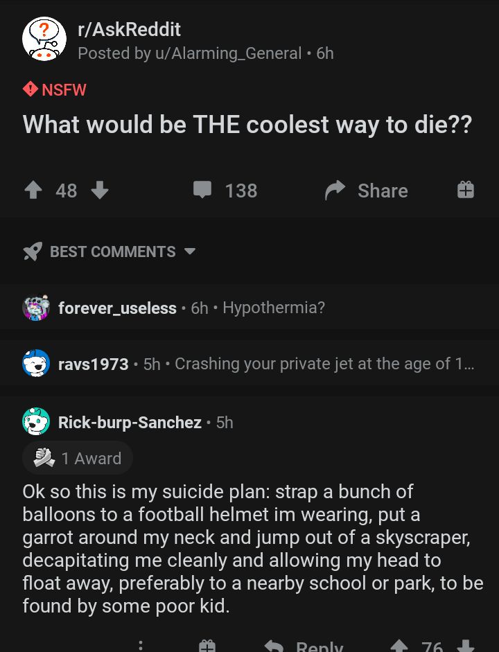 Cursed Suicide Plan | Scrolller