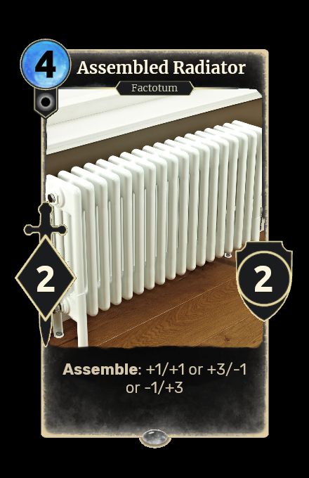 Custom card idea: Assembled Radiator | Scrolller