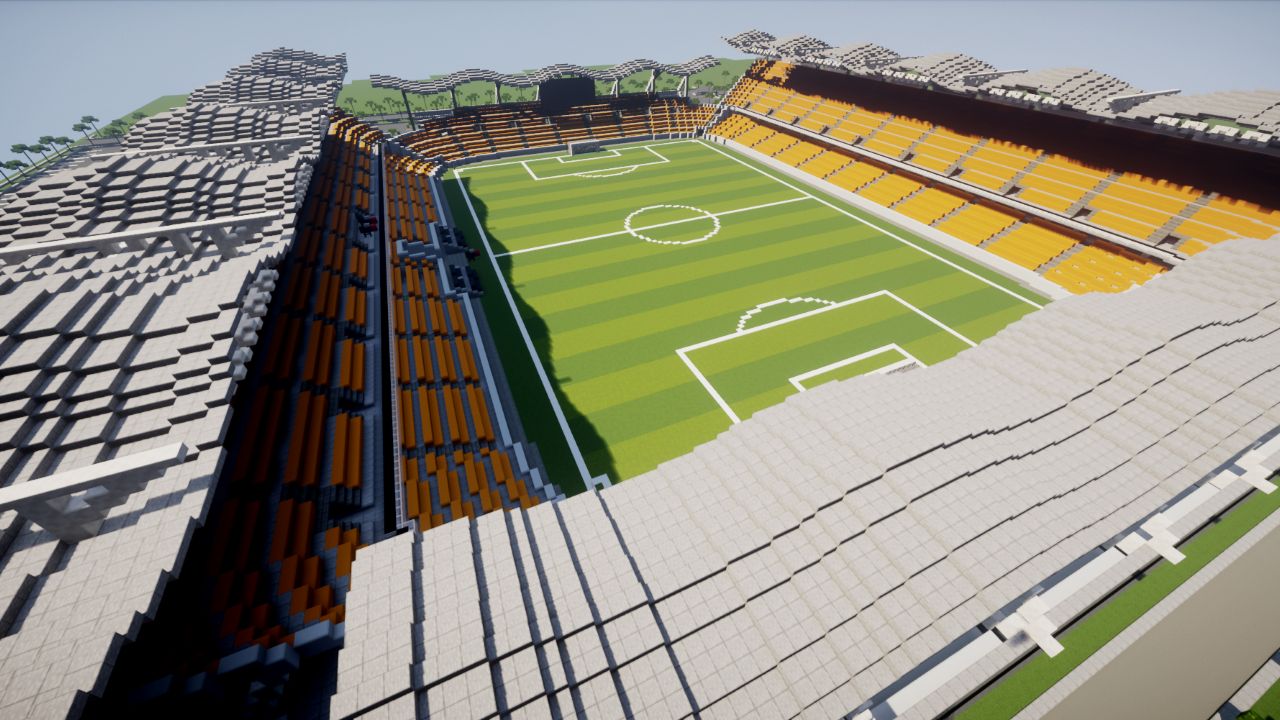 Custom Hawaiian Soccer Stadium made in Minecraft | Scrolller