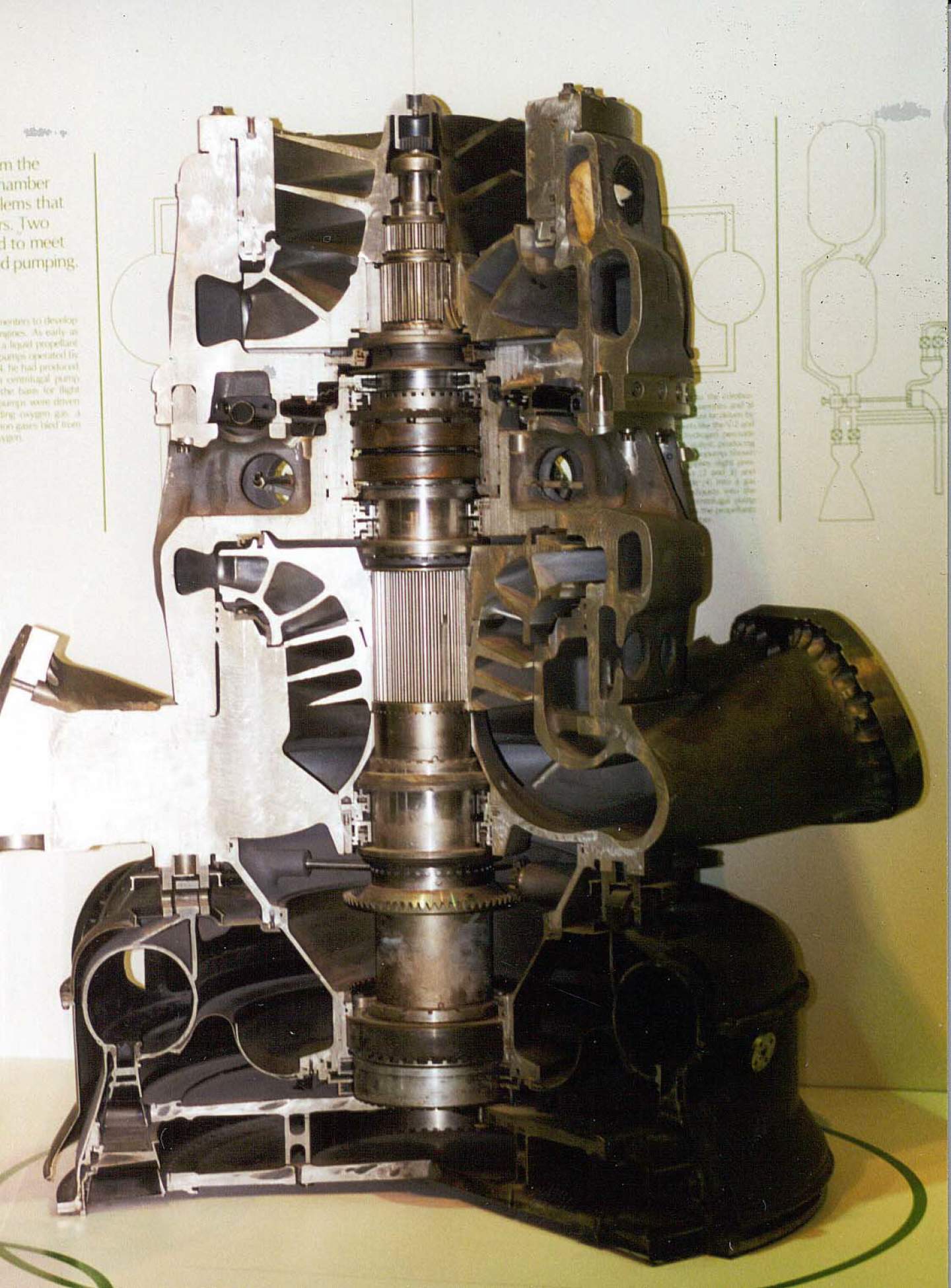 Discover more like ThingsCutInHalfPorn: Cutaway of the F-1 rocket engine's 2,500 pound turbopump ...