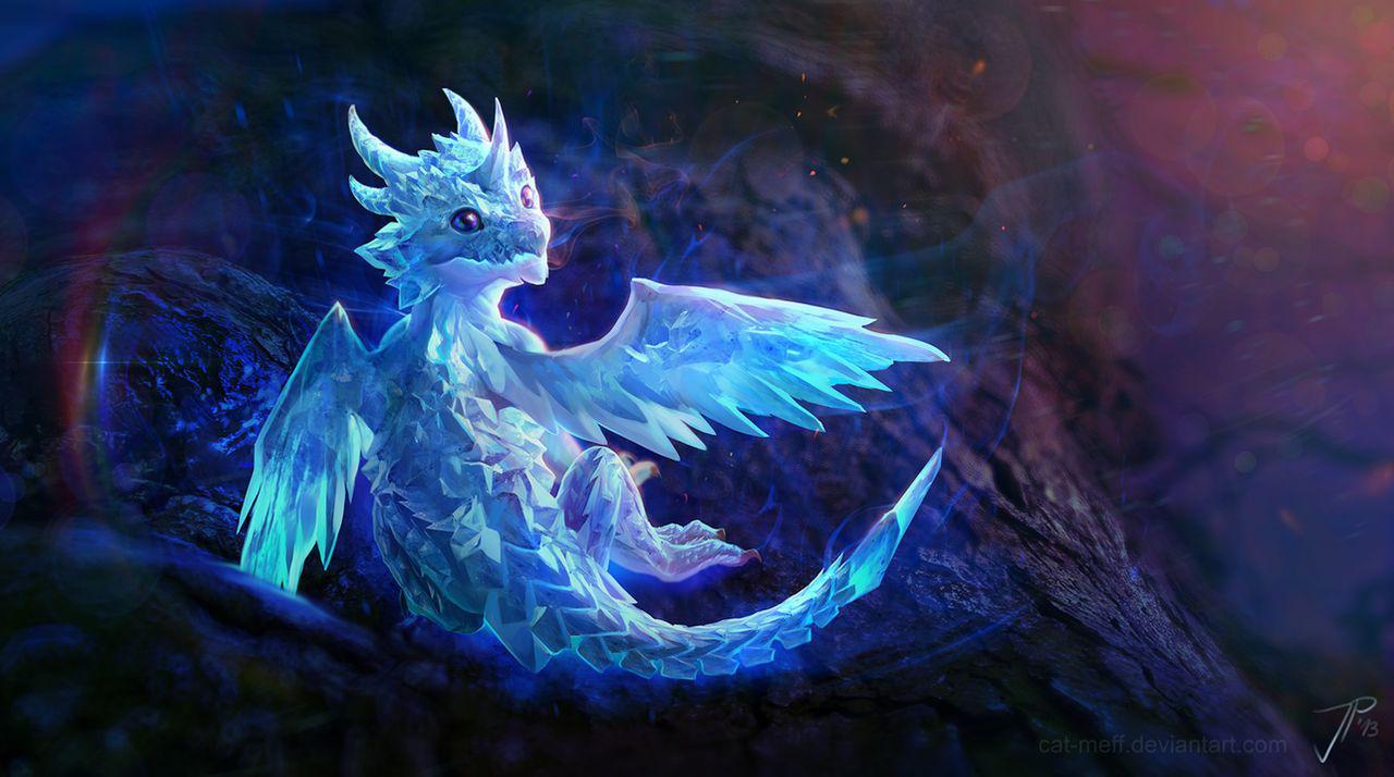 Cute crystal Dragon | Scrolller
