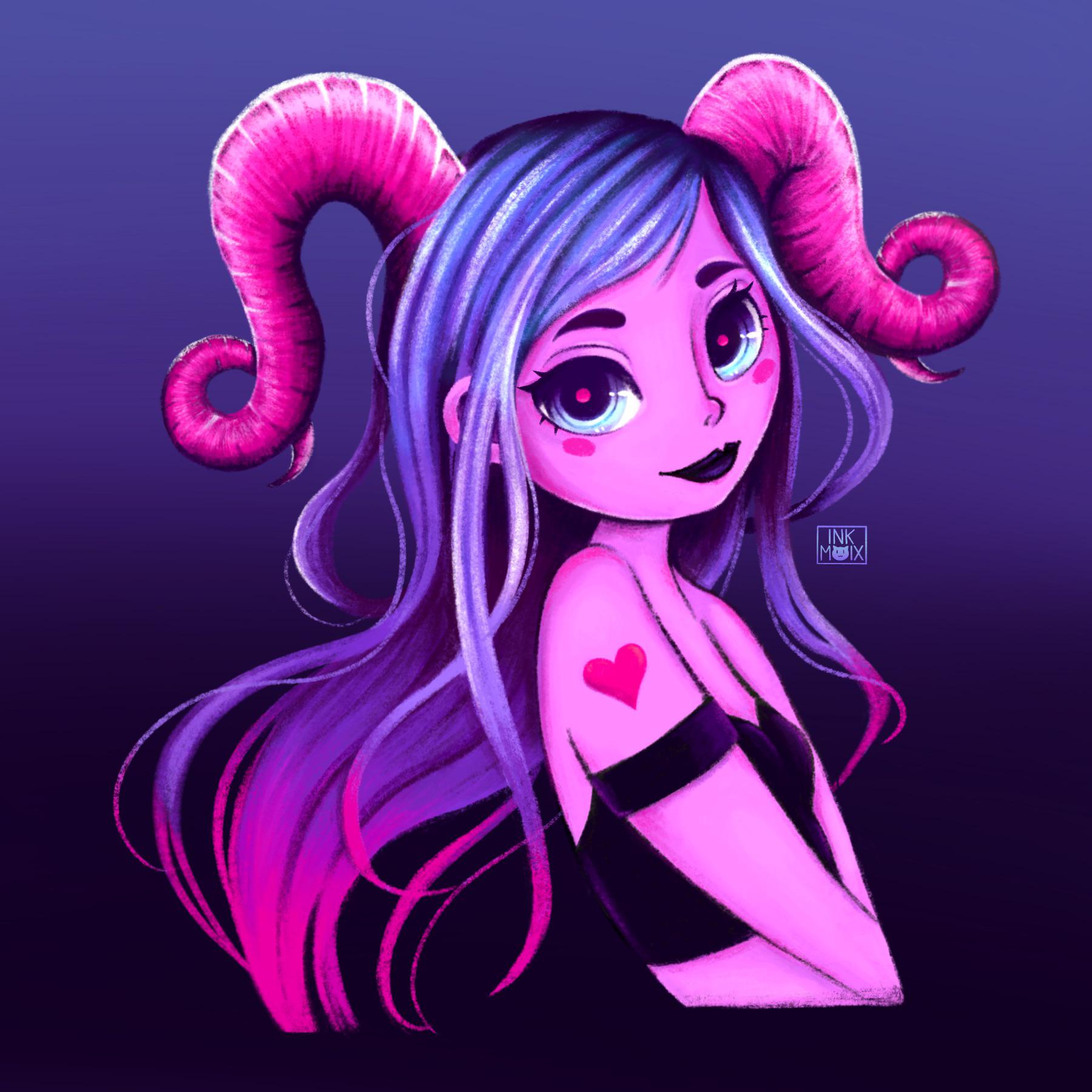 Cute stare, me, digital art, 2020 | Scrolller