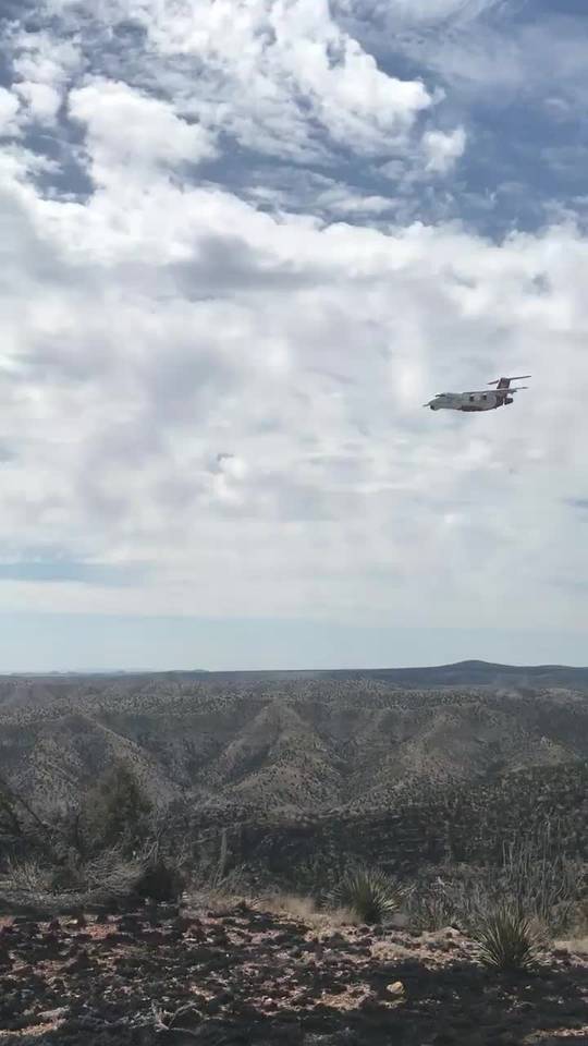 Cutting it close on a fire retardant drop | Scrolller