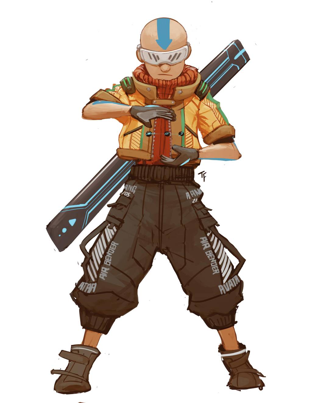 Cyberpunk Aang [Fanart] | Scrolller
