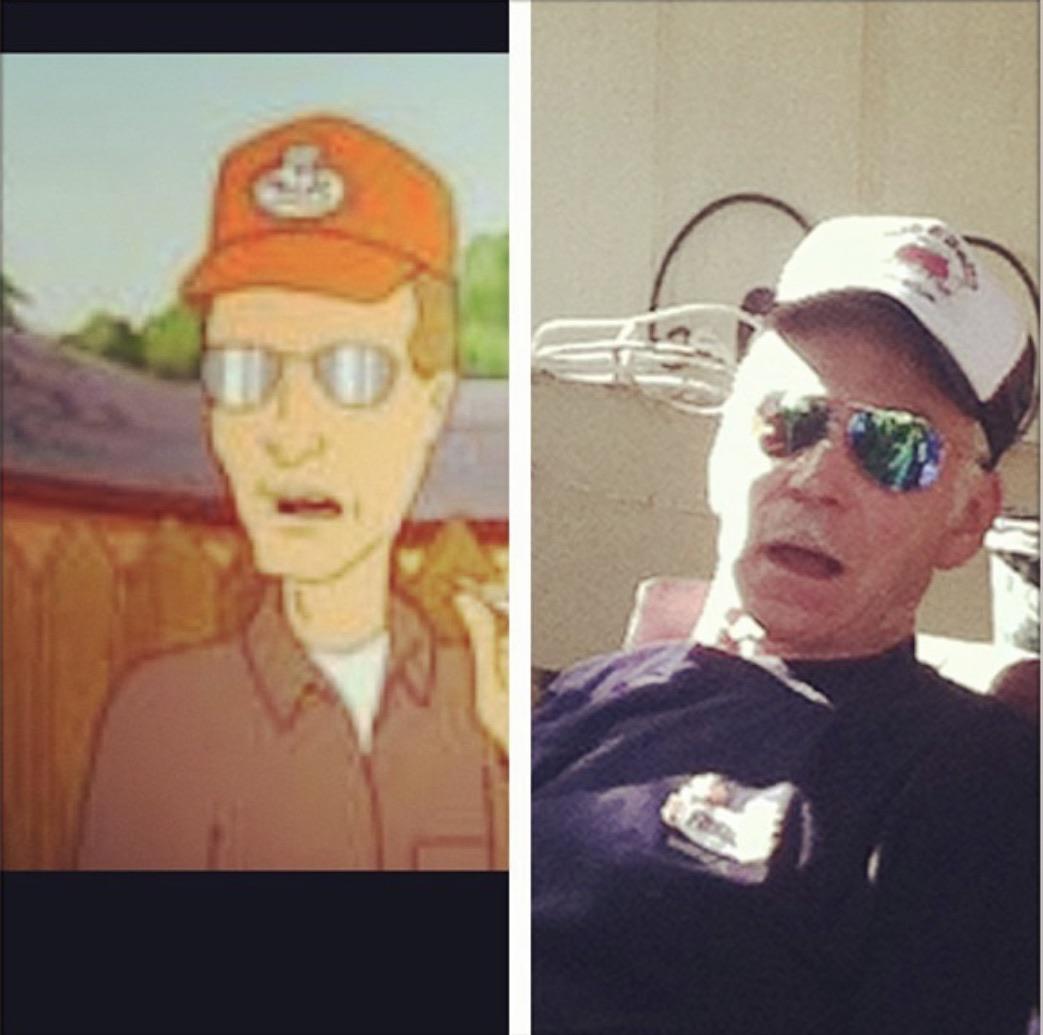 Dale Gribble and my dad Fred. | Scrolller