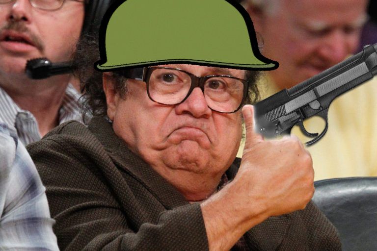 danny devito ready to fight big lion | Scrolller
