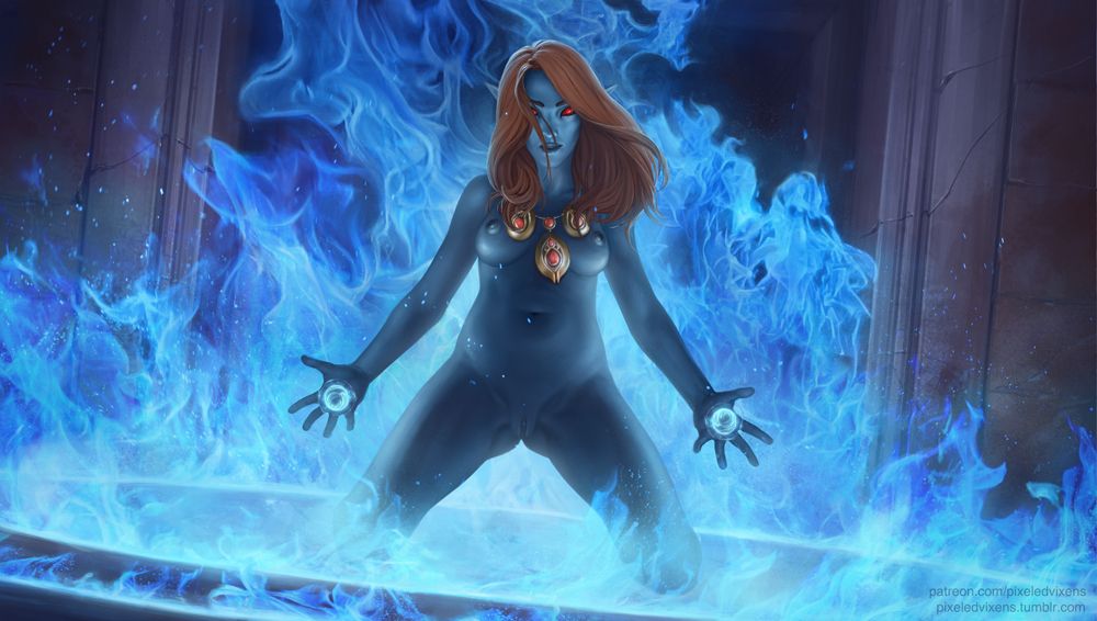 Drow pyromancer (PixeledVixens) | Scrolller