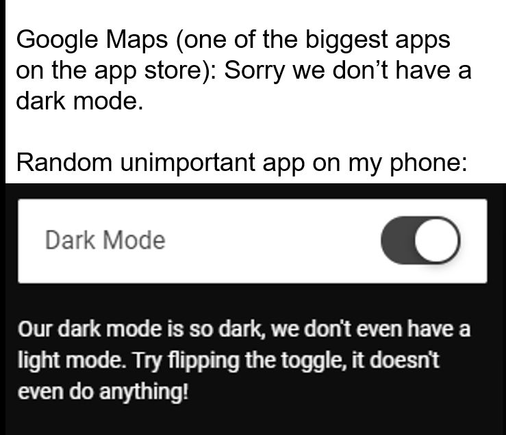 Dark mode gang rise up! | Scrolller