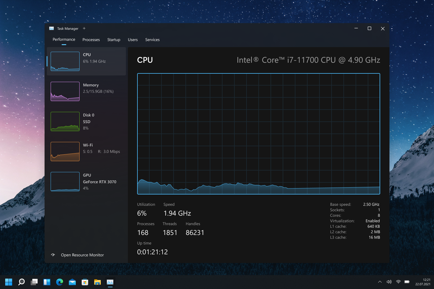 Dark mode task manager concept | Scrolller