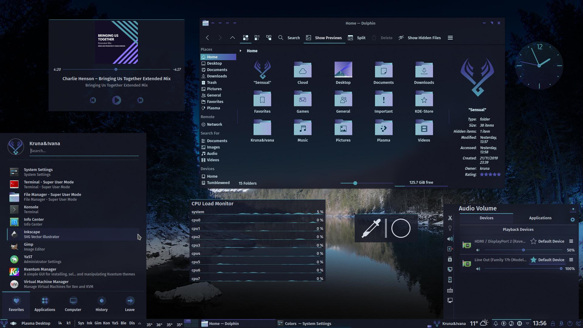 Dark Plasma Theme "Sensual-Dark" | Scrolller