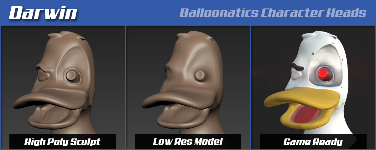 Darwin, A Balloonatics Character I sculpted and painted. | Scrolller